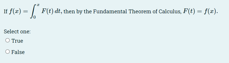 Solved 2 11 f(x) = [F(t ) dt, then by the Fundamental | Chegg.com