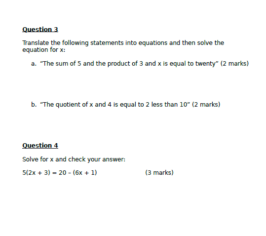 Solved Question 3 Translate the following statements into | Chegg.com