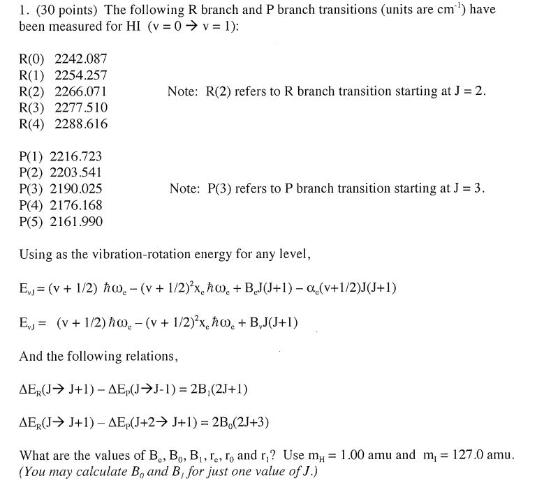 Solved (30 ﻿points) ﻿The following R ﻿branch and P ﻿branch | Chegg.com
