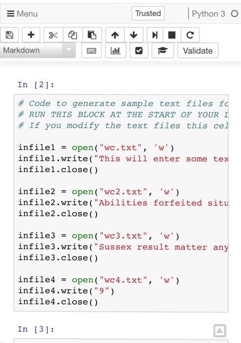 Solved Trusted Python 3 O Menu Markdown 111 Validate 8089