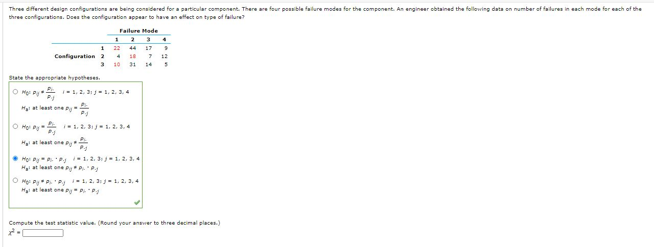 Solved Three different design configurations are being | Chegg.com