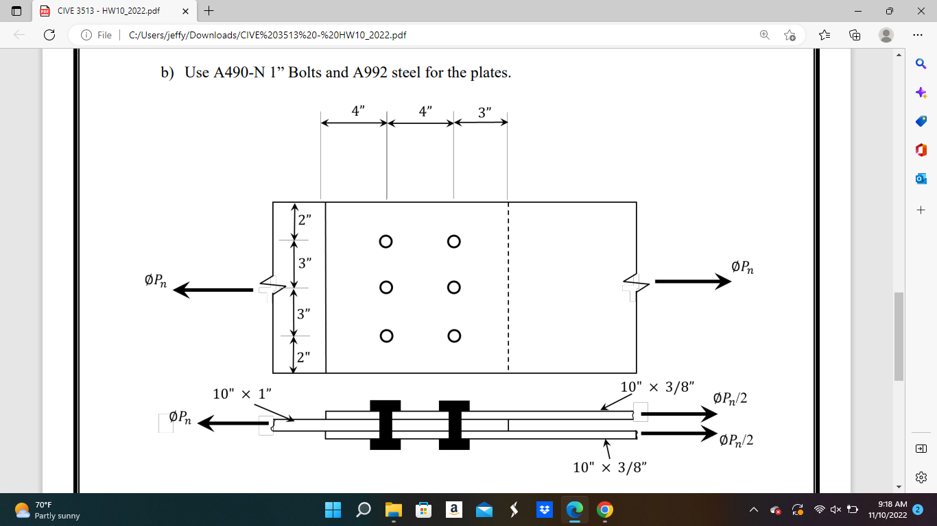 Solved Calculate the available strength of the following | Chegg.com