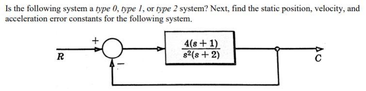 Solved Is the following system a type 0, type 1, or type 2 | Chegg.com