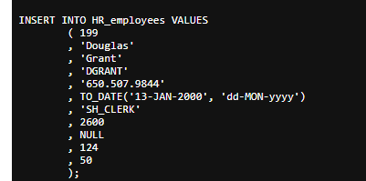 Solved INSERT INTO HR_employees VALUES ( 106 , 'Valli' ; | Chegg.com