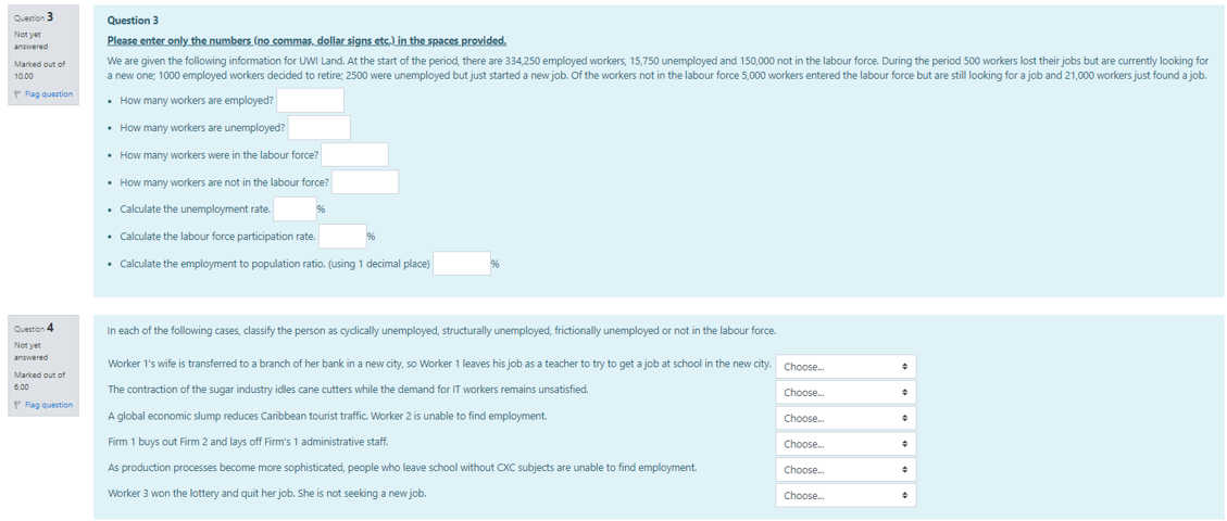 [Solved]: Question 3 Please enter only the numbers (no com