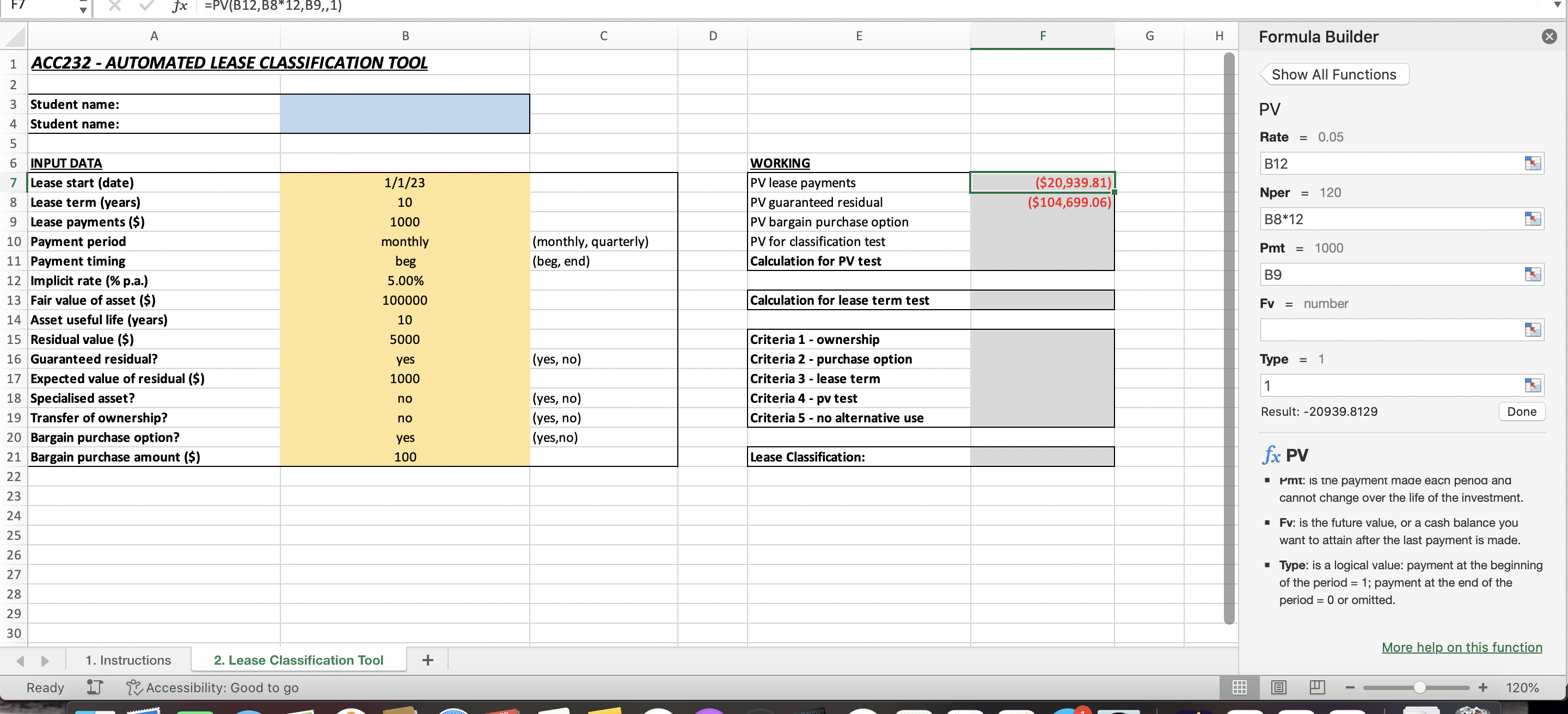 Can You Please Help Me Use The Right Formulas And 