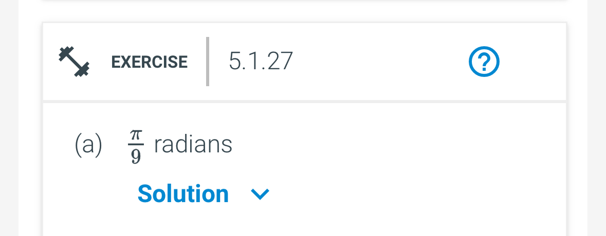 Solved (a) 9π radians Solution V | Chegg.com