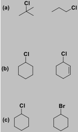 Solved For each pair, circle the most reactive for an SN1 | Chegg.com