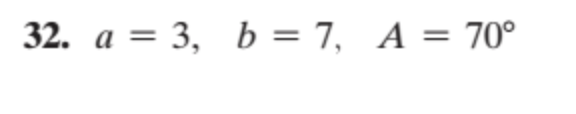 Solved In Problems 25-36, two sides and an angle are given. | Chegg.com