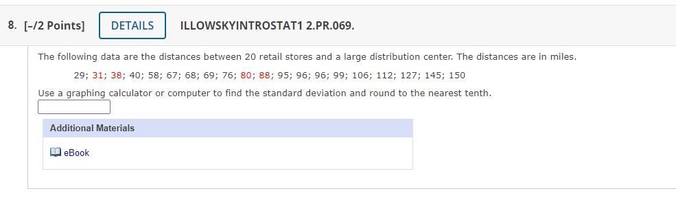 Solved 8. (-12 points) DETAILS ILLOWSKYINTROSTAT1 2.PR.069. | Chegg.com