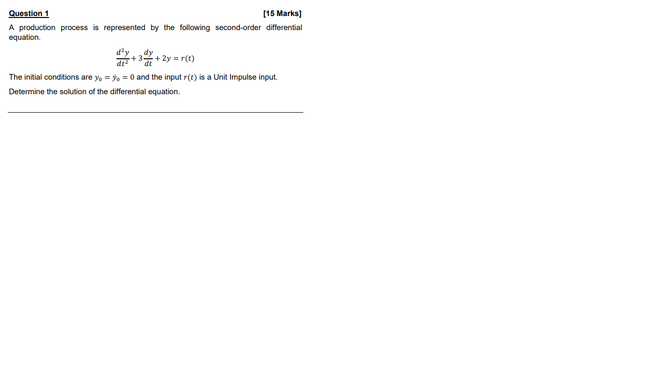 Solved \\( \\underline{\\text { Question } 1} \\) [15 Marks] | Chegg.com