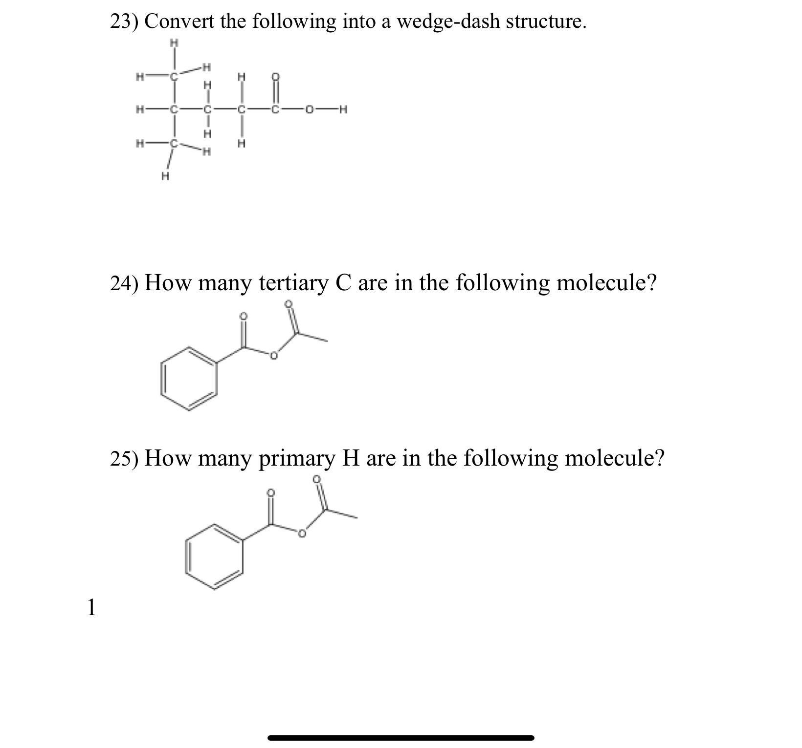 23) Convert the following into a wedge-dash | Chegg.com