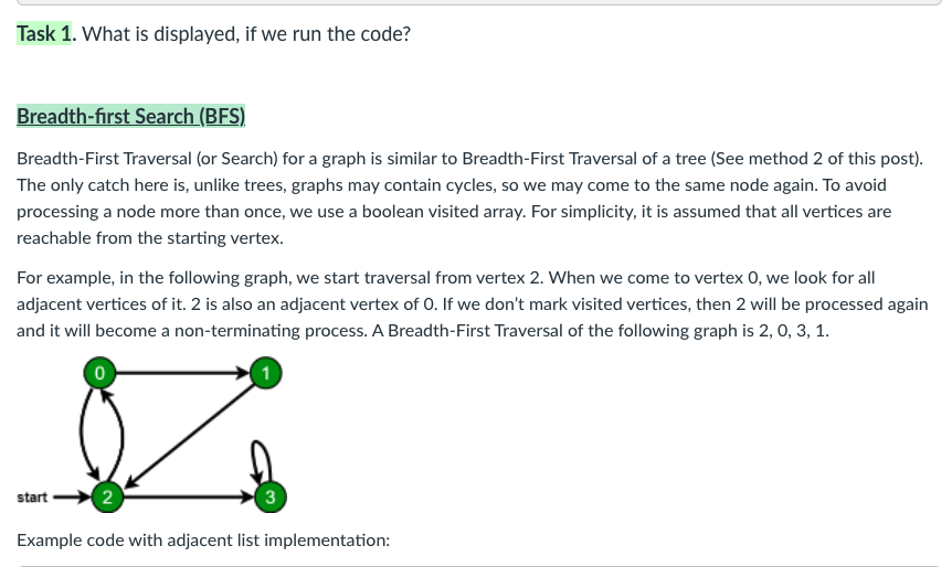 Solved Java Program To Print Dfs Traversal From A Given 7212