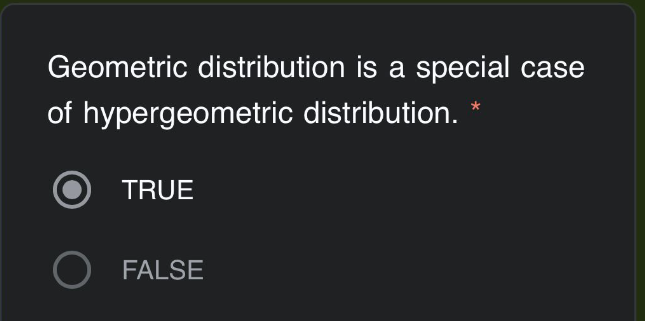Solved Geometric distribution is a special case of | Chegg.com