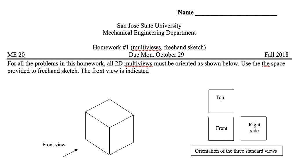 Solved Name San Jose State University Mechanical Engineering | Chegg.com