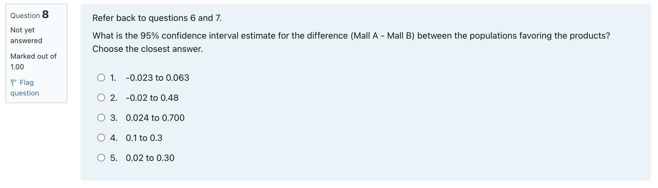 Solved Question 6 Not yet answered Marked out of 1.00 Flag | Chegg.com Solved Question 6 Not yet answered Marked out of 1.00 Flag | Chegg.com