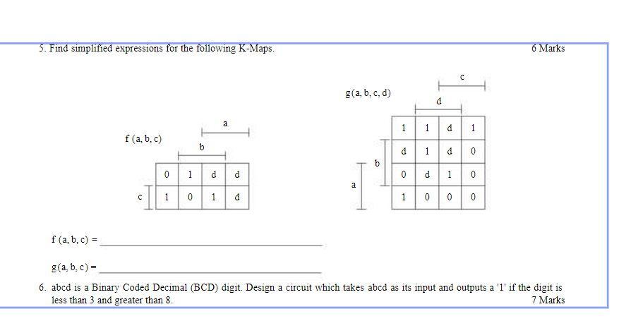 Solved 5. Find simplified expressions for the following | Chegg.com