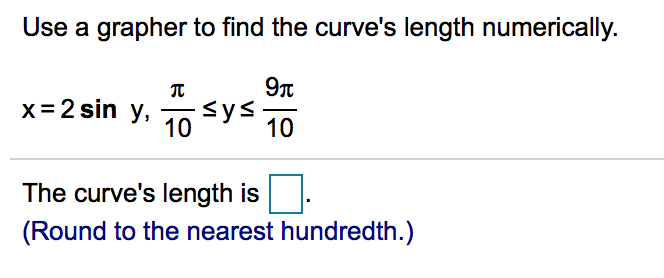 Solved Use a grapher to find the curve's length numerically. | Chegg.com