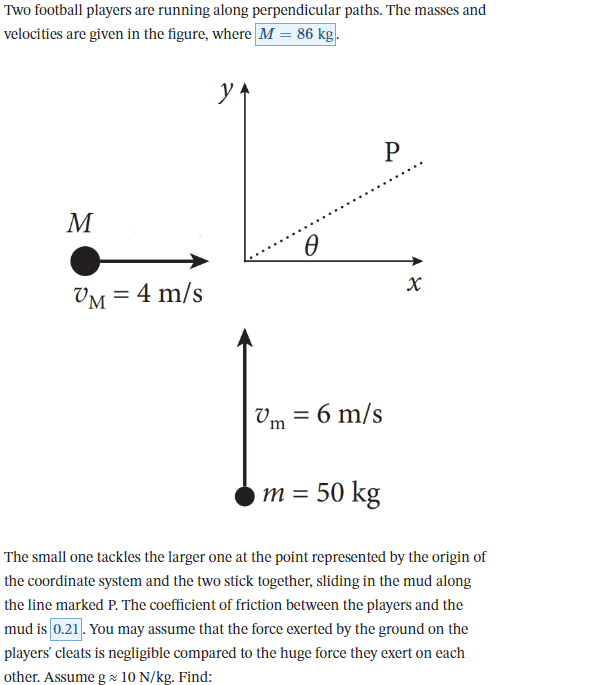 Solved The total momentum of the system before the collision | Chegg.com