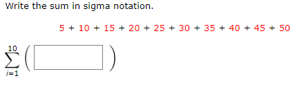 Solved Write the sum in sigma notation. | Chegg.com