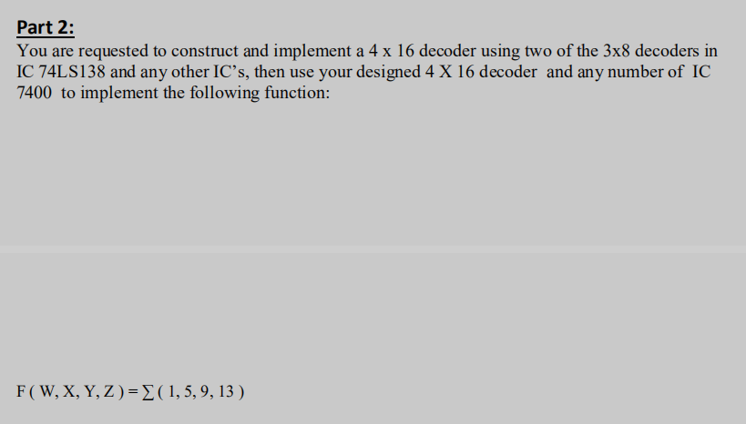 Solved Part 2: You are requested to construct and implement | Chegg.com
