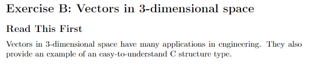 Solved Exercise B: Vectors in 3-dimensional space Read This | Chegg.com