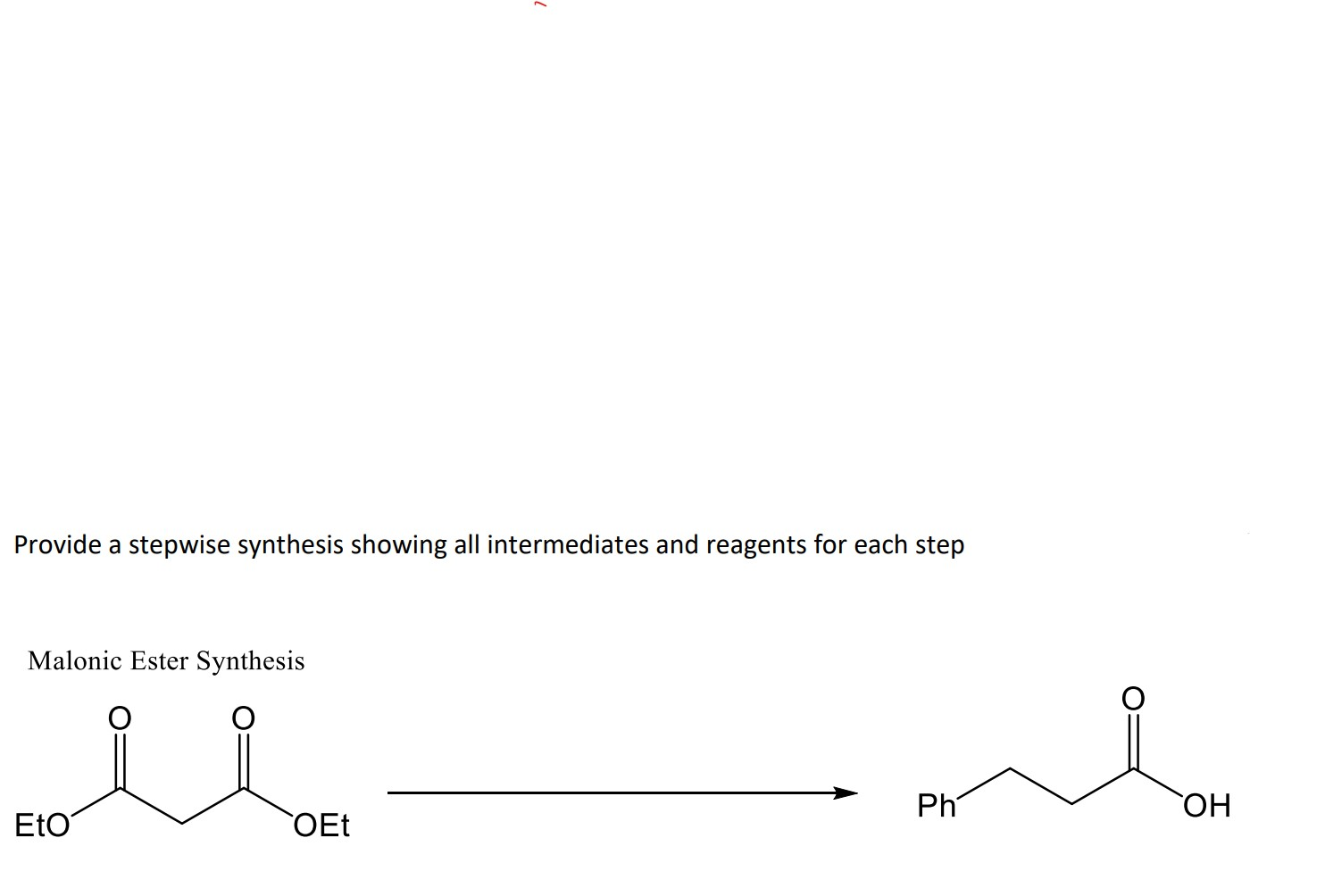 Solved Provide a stepwise synthesis showing all | Chegg.com