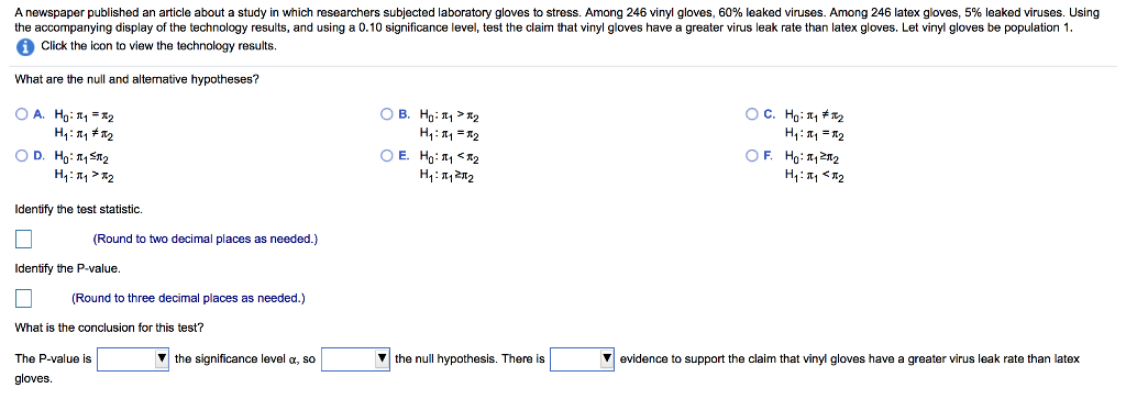 Solved drop down menu 1 options: greater than / less | Chegg.com