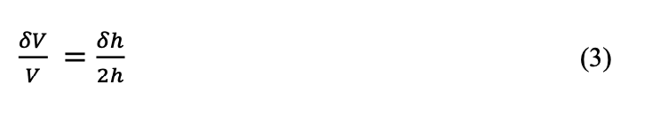 Solved V= 2gh = (2) ᎦᏙ #h (3) V 2h | Chegg.com