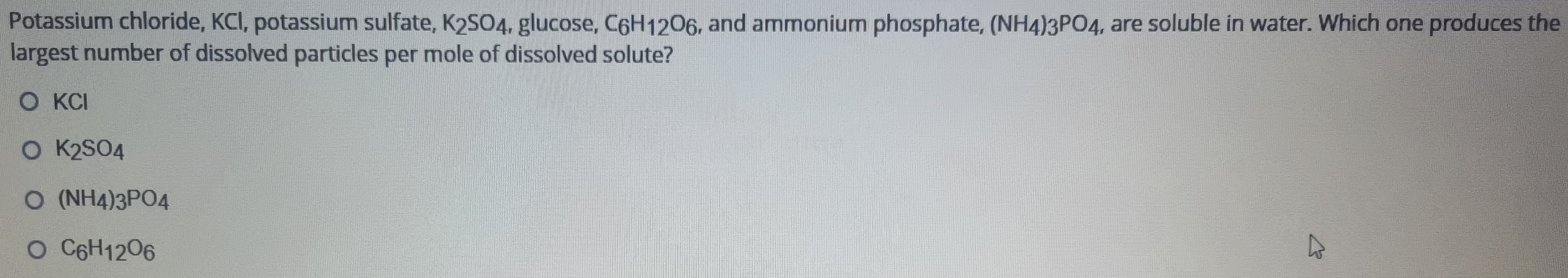 Solved Potassium chloride, KCl, potassium sulfate, K2SO4, | Chegg.com Solved Potassium chloride, KCl, potassium sulfate, K2SO4, | Chegg.com