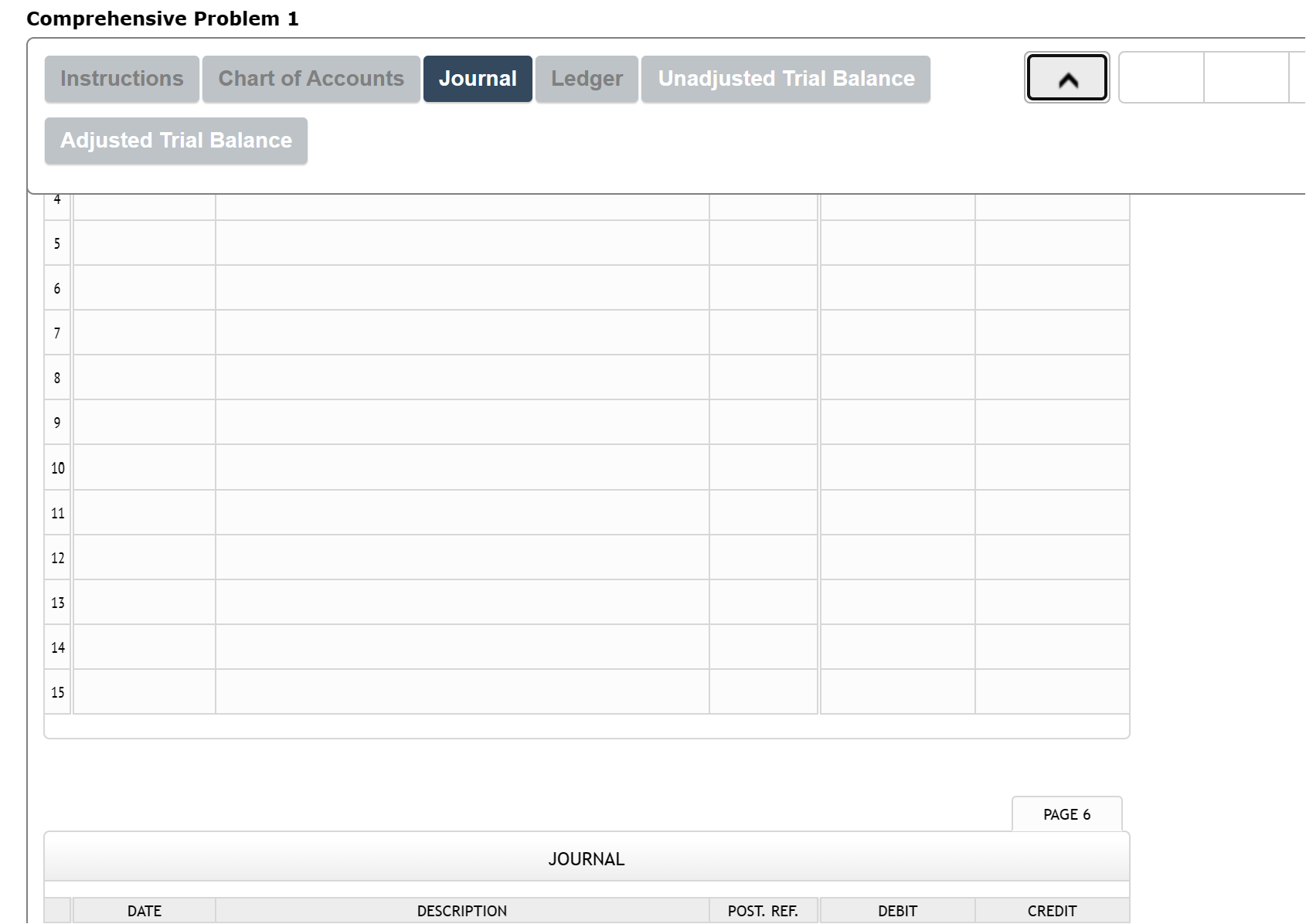 Solved Comprehensive Problem 1 Instructions Chart of | Chegg.com