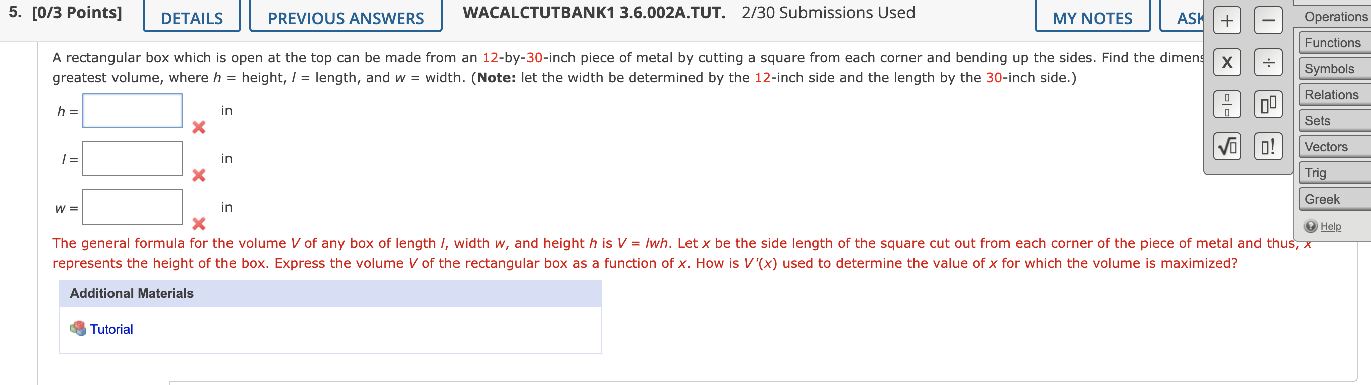 Solved 5. [0/3 Points] DETAILS PREVIOUS ANSWERS | Chegg.com