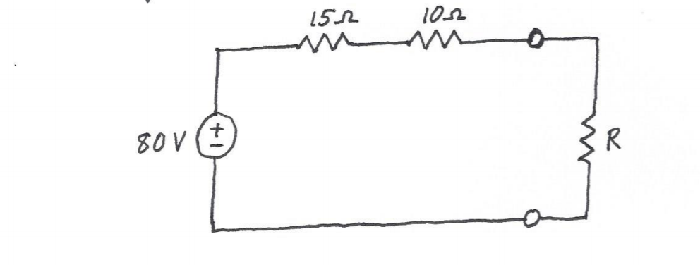 Solved find value for R where it will absorb maximum power. | Chegg.com