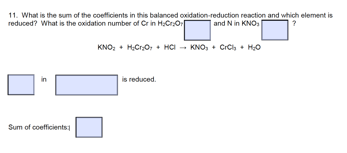 Solved 11. What is the sum of the coefficients in this | Chegg.com