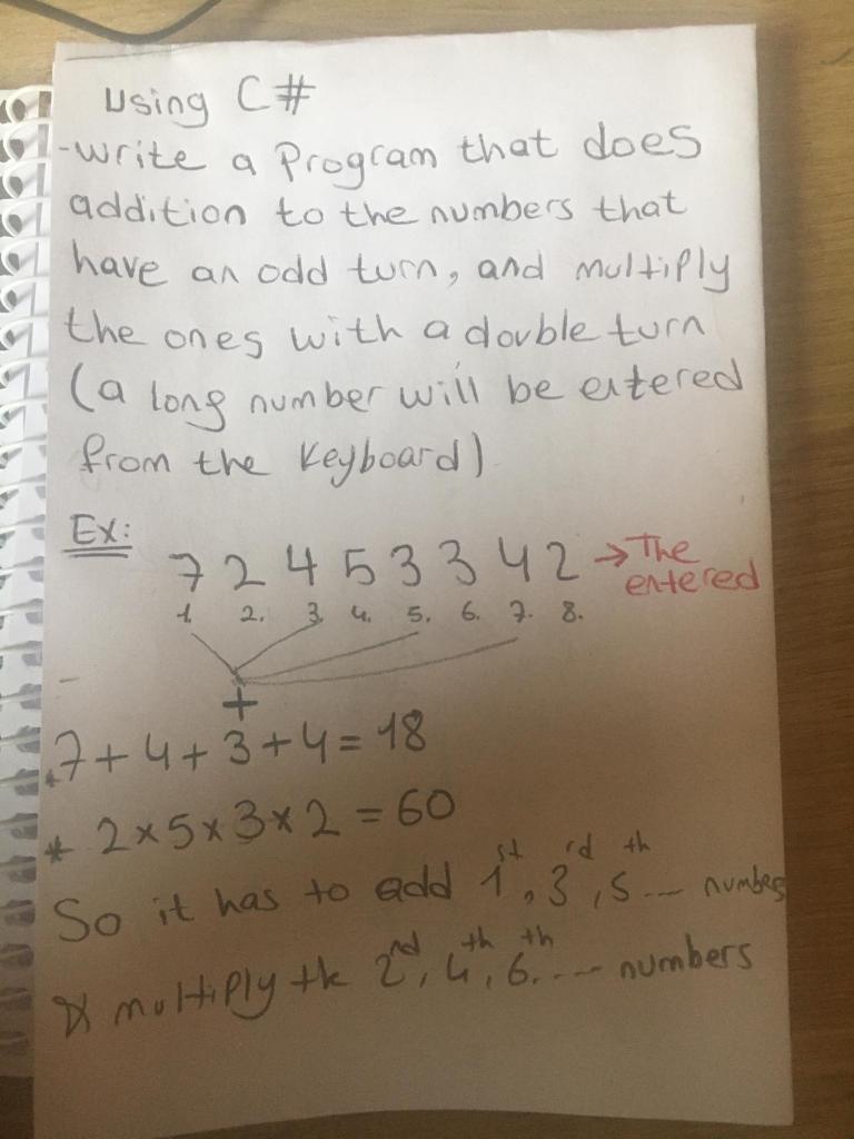 Solved Using C# C# 1-write a Program that does addition to | Chegg.com