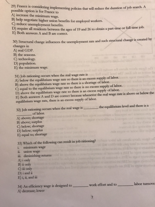 Solved 29) France is considering implementing policies that | Chegg.com