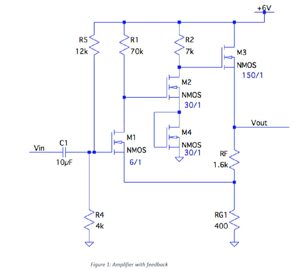 Consider the amplifier below. Apply a transient | Chegg.com