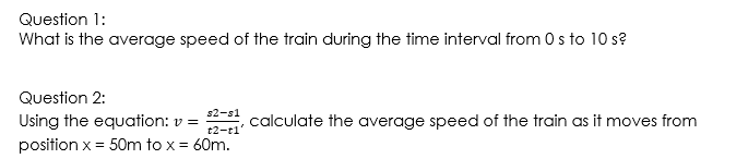 Solved Activity 1: Graph and interpret motion data of a | Chegg.com