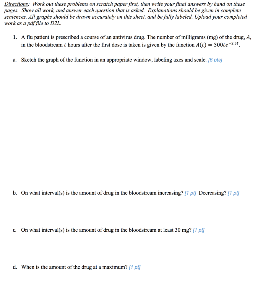 Solved Directions: Work out these problems on scratch paper | Chegg.com