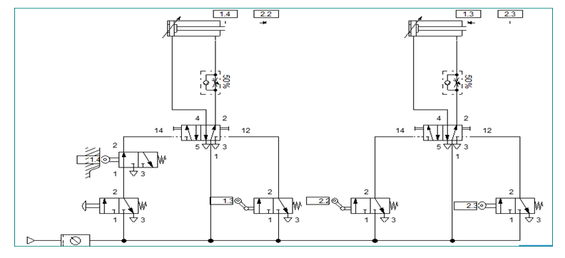 Solved Describe the operation of a two-cylinder Pneumatic | Chegg.com