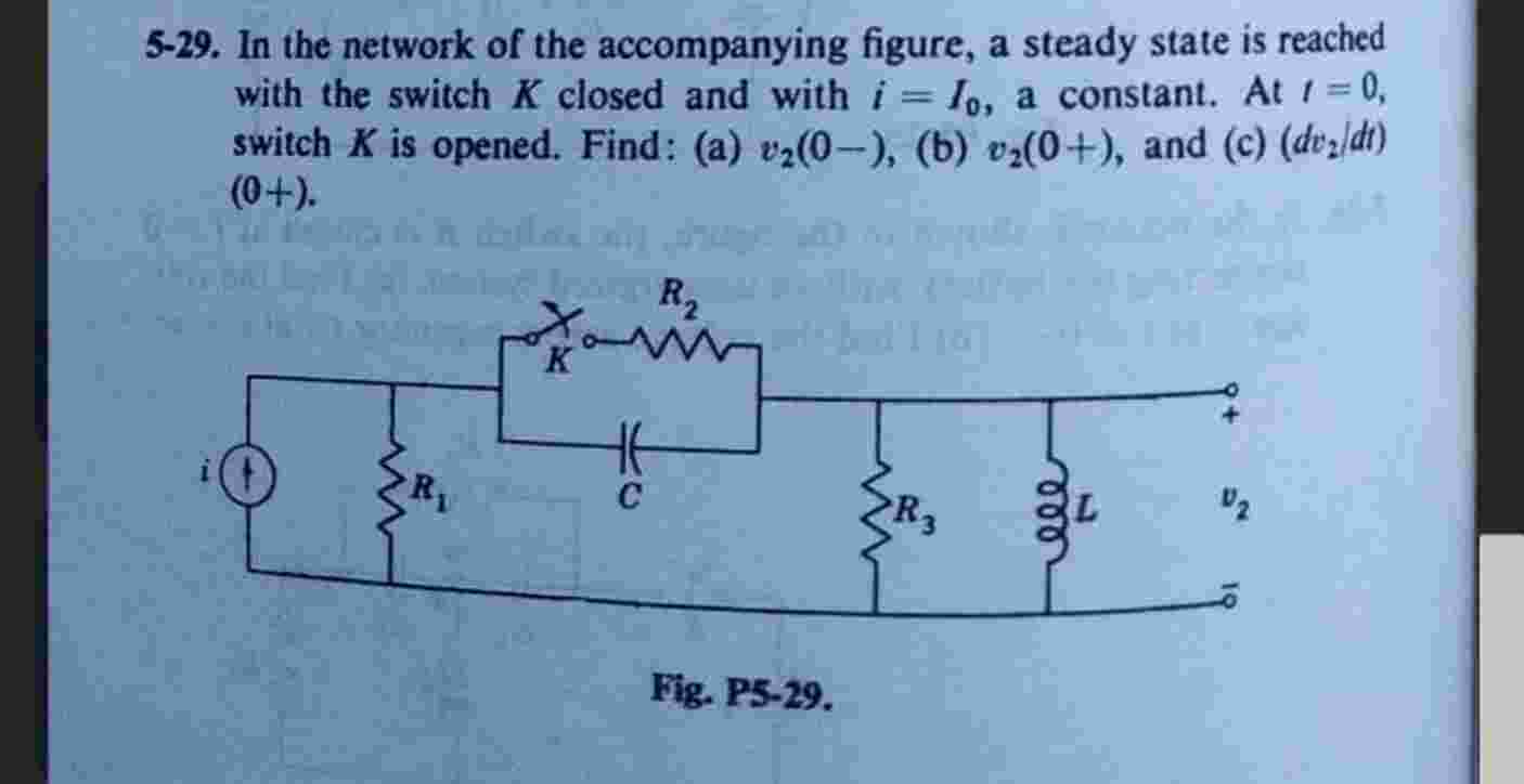 Solved 5-29. In ﻿the network of ﻿the accompanying figure, a | Chegg.com