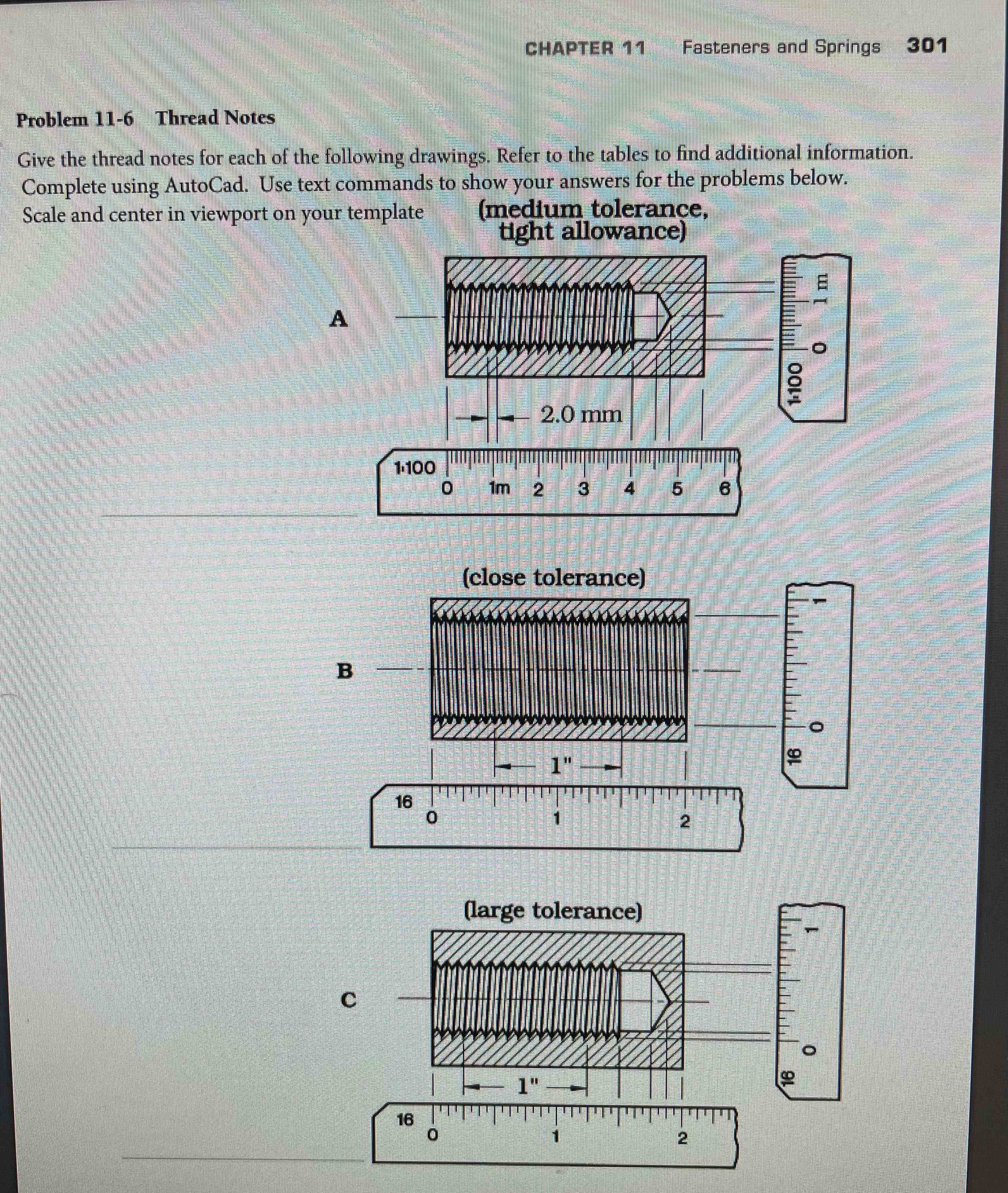 Solved Problem 11-6 Thre Give the thread notes Complete | Chegg.com