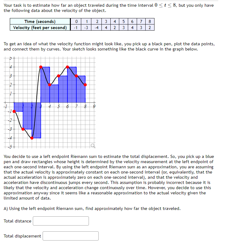 Solved Your task is to estimate how far an object traveled | Chegg.com