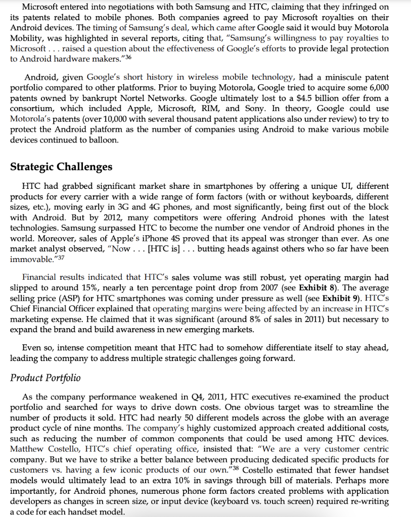 Solved HTC Corp. in 2012 HTC Corp., Asia's second largest | Chegg.com