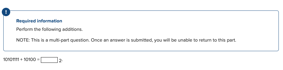 Solved Required information Perform the following additions. | Chegg.com