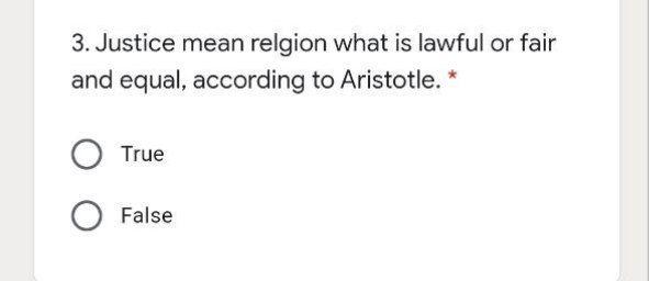 Solved 3. Justice mean relgion what is lawful or fair and | Chegg.com