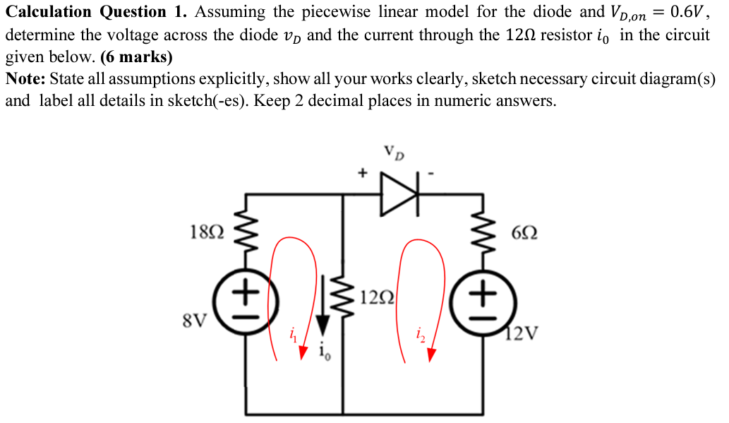 Solved Calculation Question 1. Assuming the piecewise linear | Chegg.com