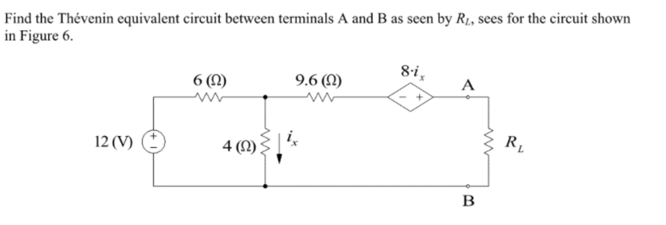 Solved Find the Thévenin equivalent circuit between | Chegg.com