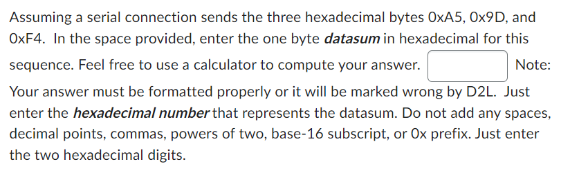 Solved Assuming a serial connection sends the three | Chegg.com