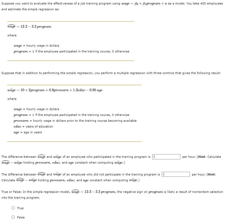 Solved Suppose you want to evaluate the effectiveness of a | Chegg.com